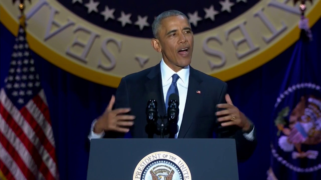Obama Delivers Farewell Address in Chicago - YouTube