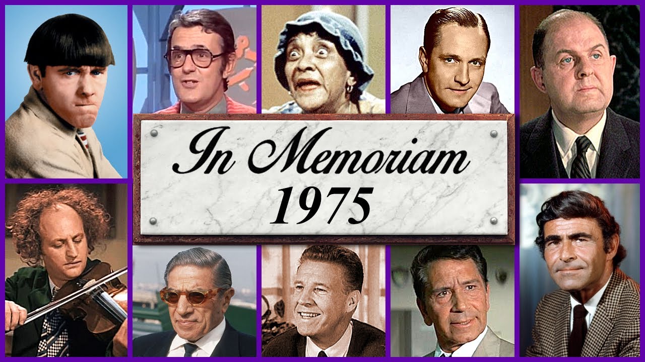 In Memoriam 1975: Famous Faces We Lost in 1975 - YouTube