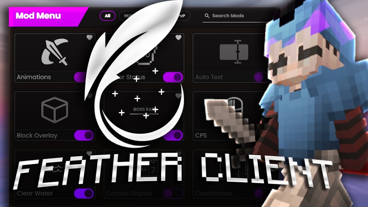 CONSEGUI ACESSO AO FEATHER CLIENT (FPS infinito???) - YouTube