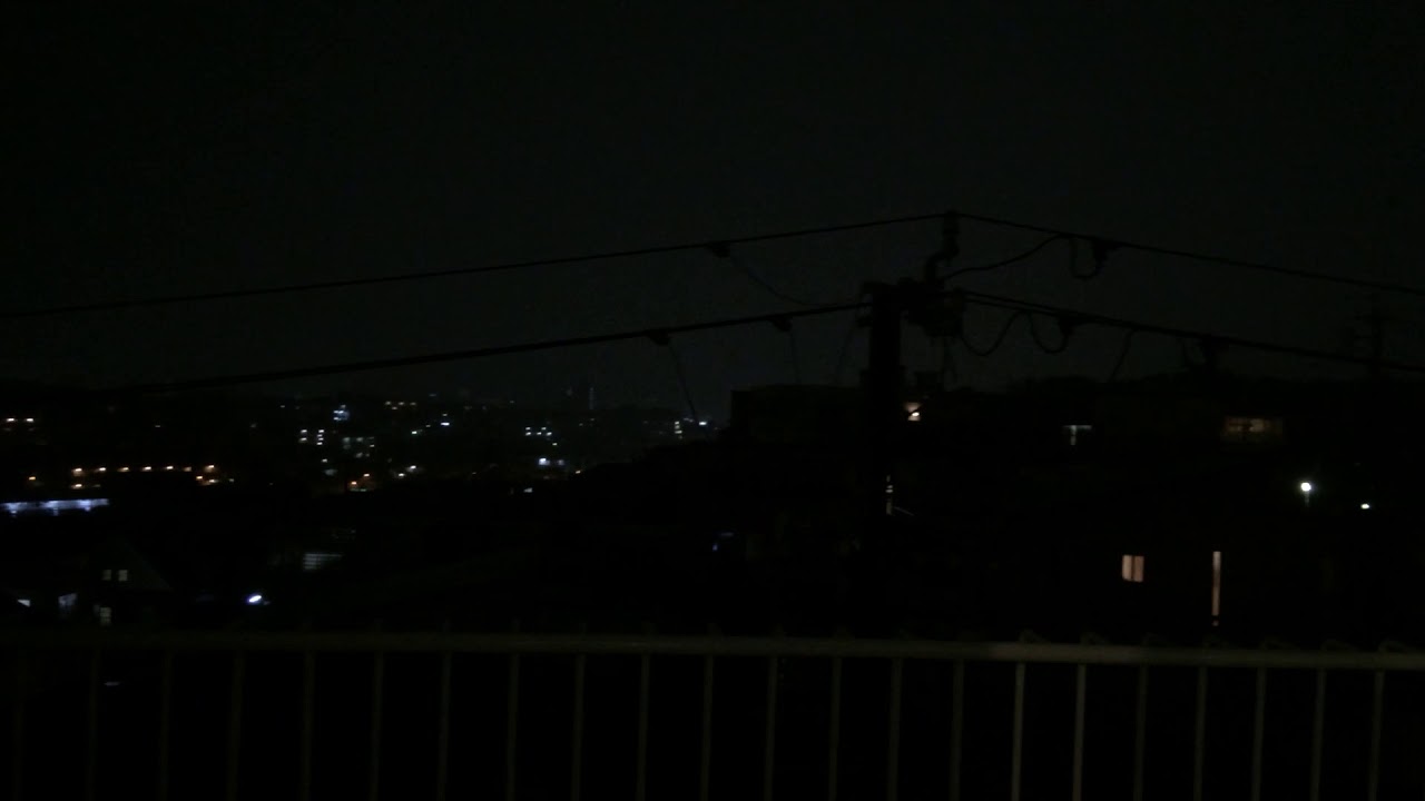 2018年9月30日 台風24号 名古屋市 暴風圏 21時ころ September 30, 2018, Typhoon No. 24 ...