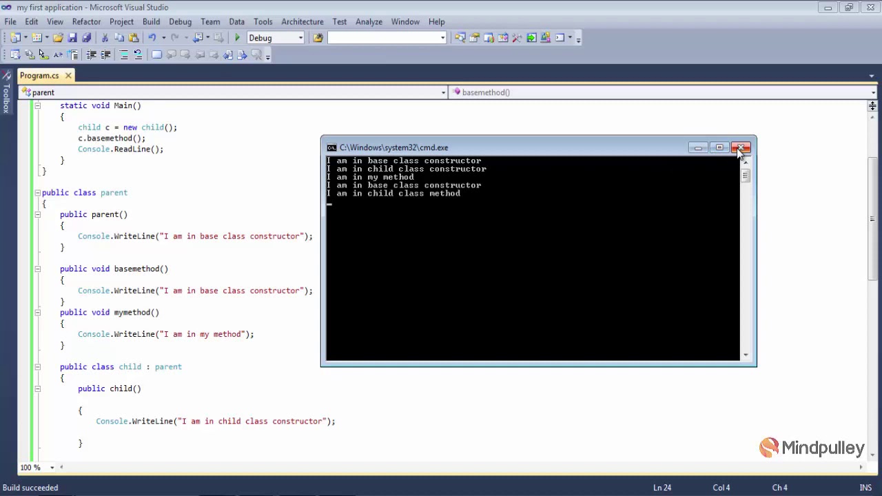 073 The base keyword - C# LANGUAGE TUTORIALS IN HINDI - YouTube