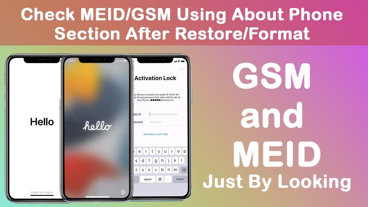 How to check if your iPhone is MEID/GSM Using About Section After ...
