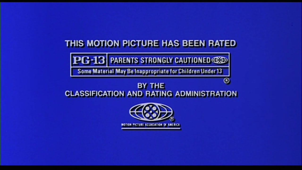 DreamWorks SKG/MPAA Rating Card (PG-13, Closing, 2000) - YouTube