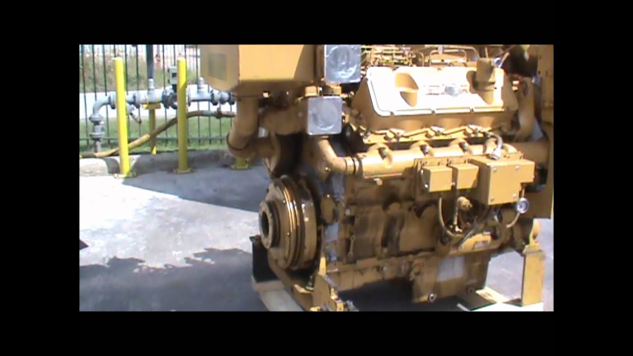 Caterpillar 3408B DITA 443HP@1800rpm Diesel Engine - YouTube
