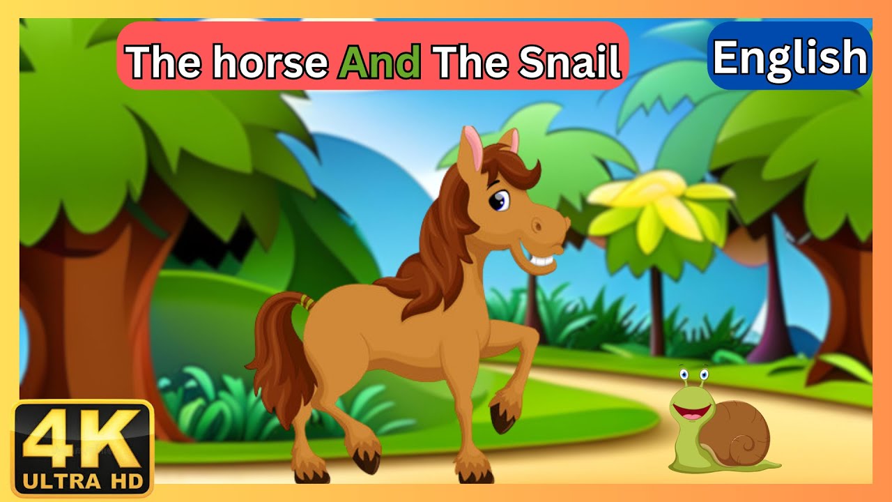 The Horse And The Snail | Moral Story For Kids In English ...
