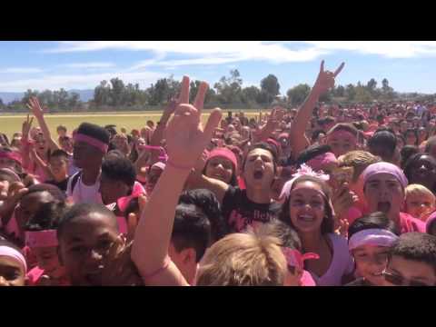 DMMS Pink Out Spirit Day - YouTube