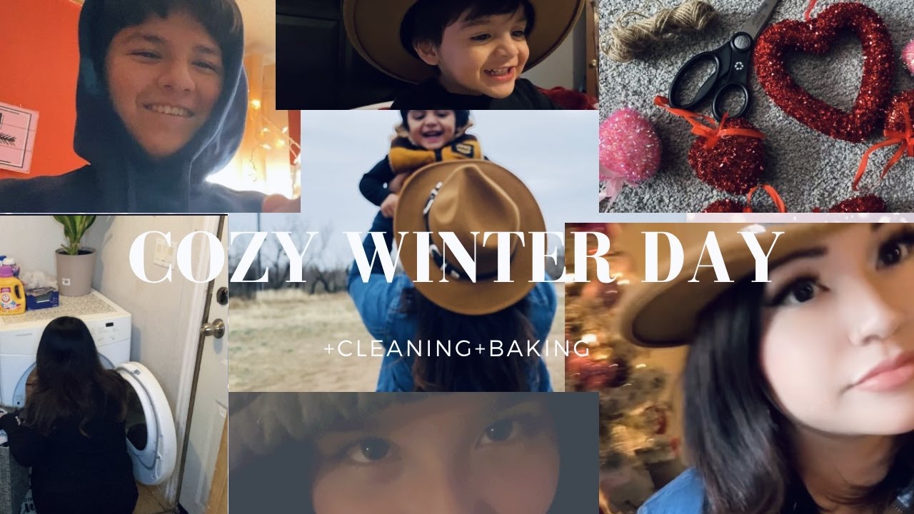 Cozy Cold Winter Day+Cleaning+Baking - YouTube