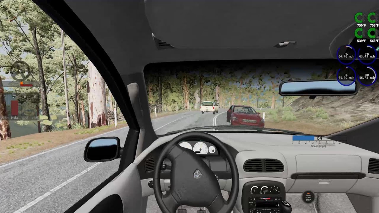 driving on BeamNG.Drive mount coot-tha map Soliad Lansdale 4.4 V8 Tuner ...