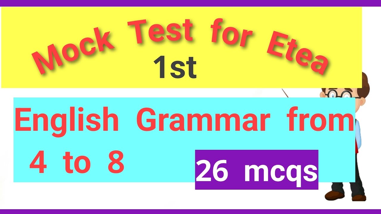 Mock test for Etea 2025 | etea 2025 mcqs | English grammar for Etea ...