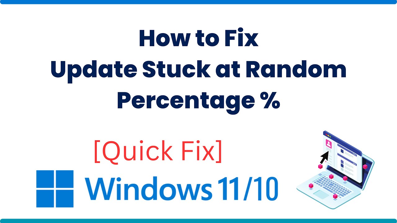 How to Fix Windows Update Stuck at Random Percentage % - YouTube