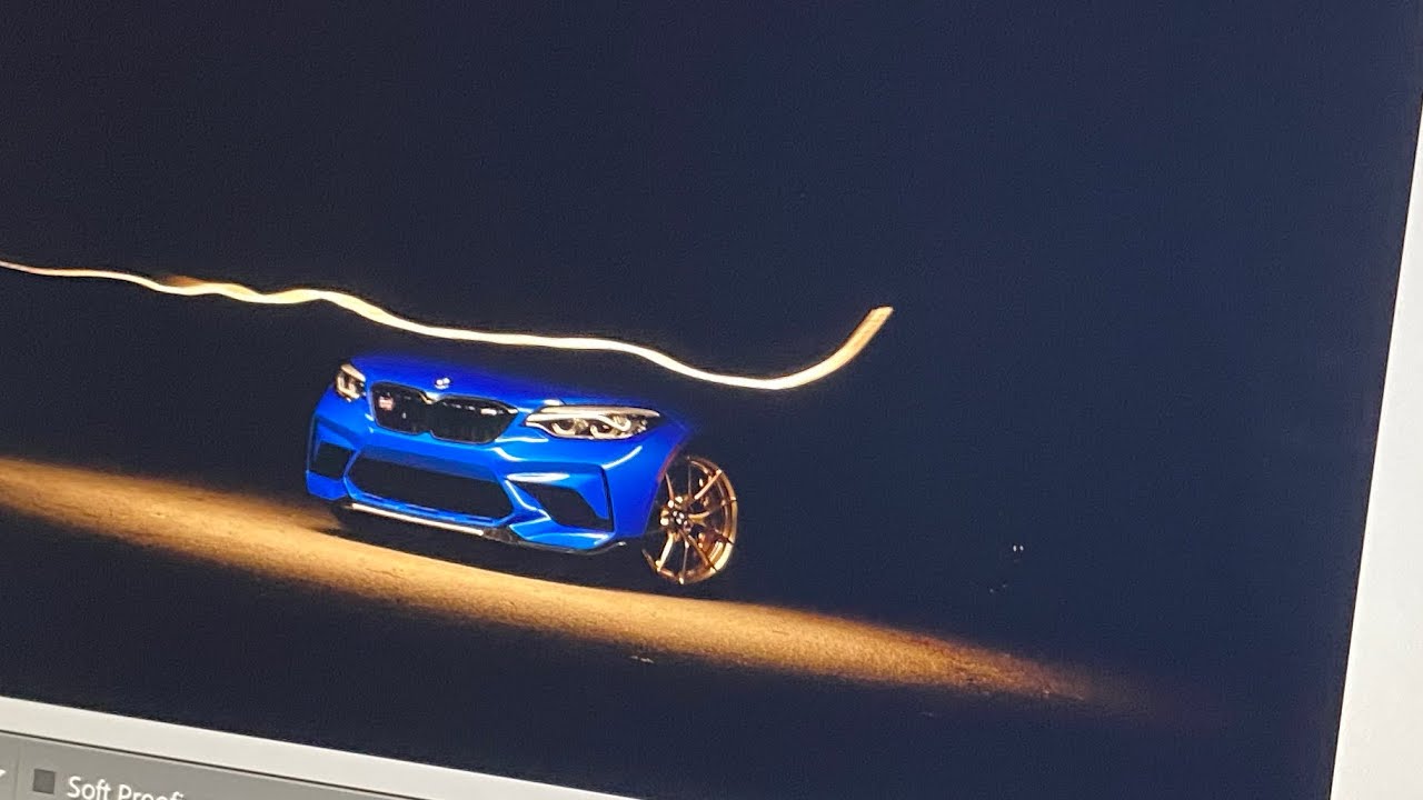 Light painting an M2 CS - YouTube