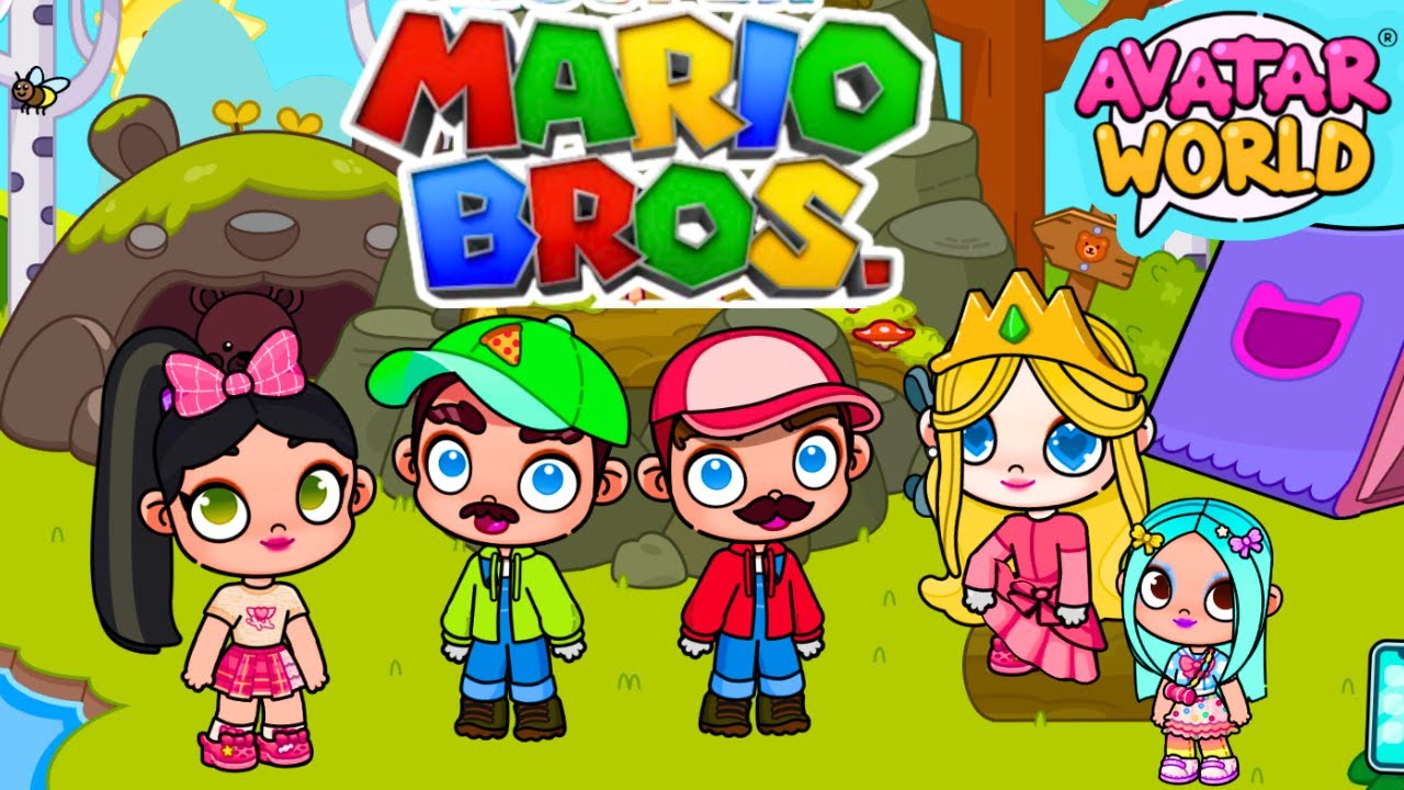 SUPER MARIO BROS NO AVATAR WORLD 🔴PART 2 - BELLA AVATAR LIFE - YouTube
