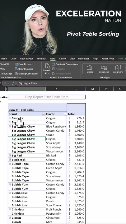 Different options for sorting within an Excel Pivot Table! #exceleration - YouTube