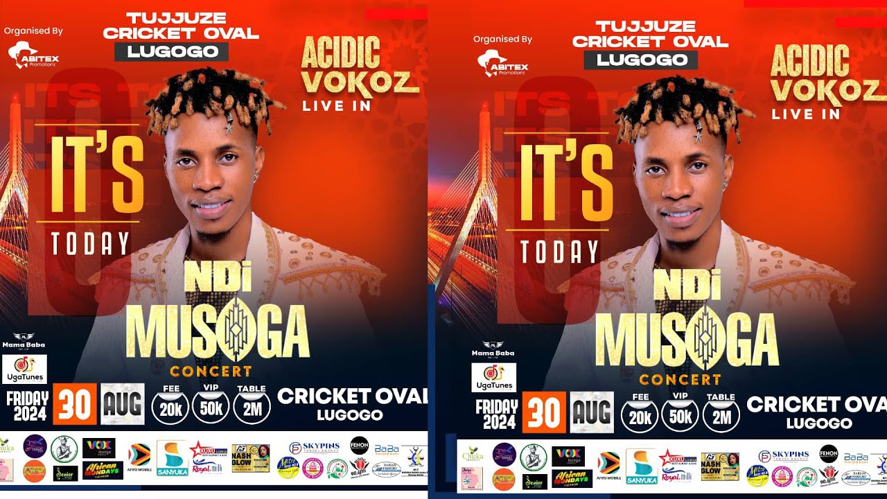 ACIDIC VOKOZ LIVE IN NDI MUSOGA CONCERT - LUGOGO CRICKET OVAL - YouTube