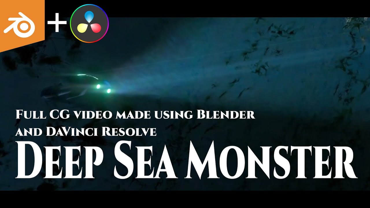 Full CG video made using Blender "Deep Sea Monster" - YouTube