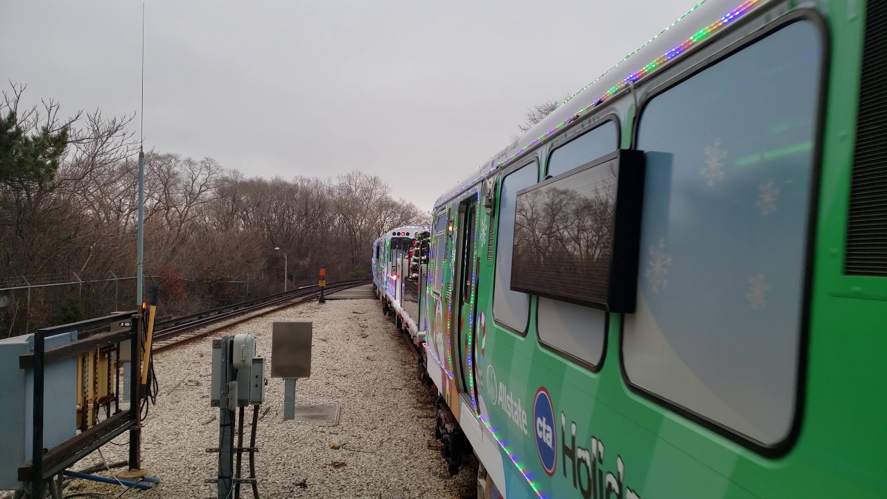 2019 CTA Holiday Train Enters Forest Park - YouTube