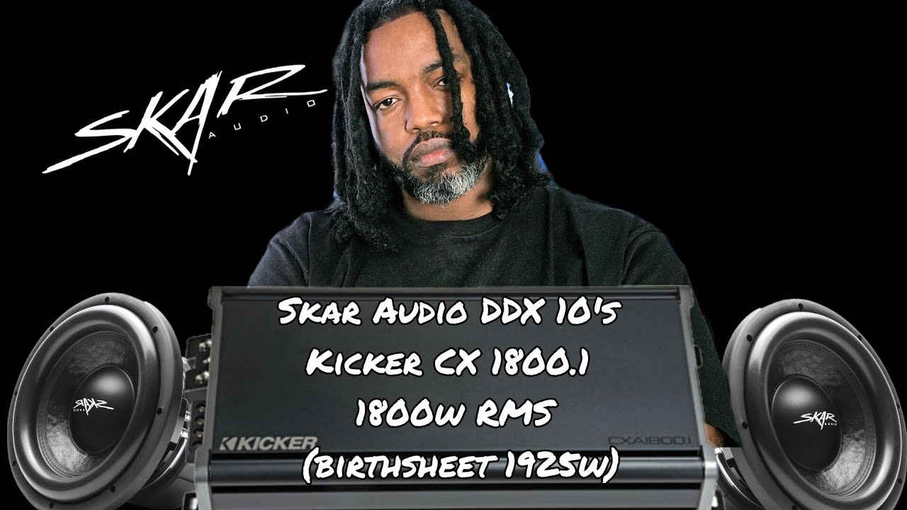 2 Skar Audio DDX 10 inch subwoofers on a Kicker CX 1800.1 amp (1925w on ...