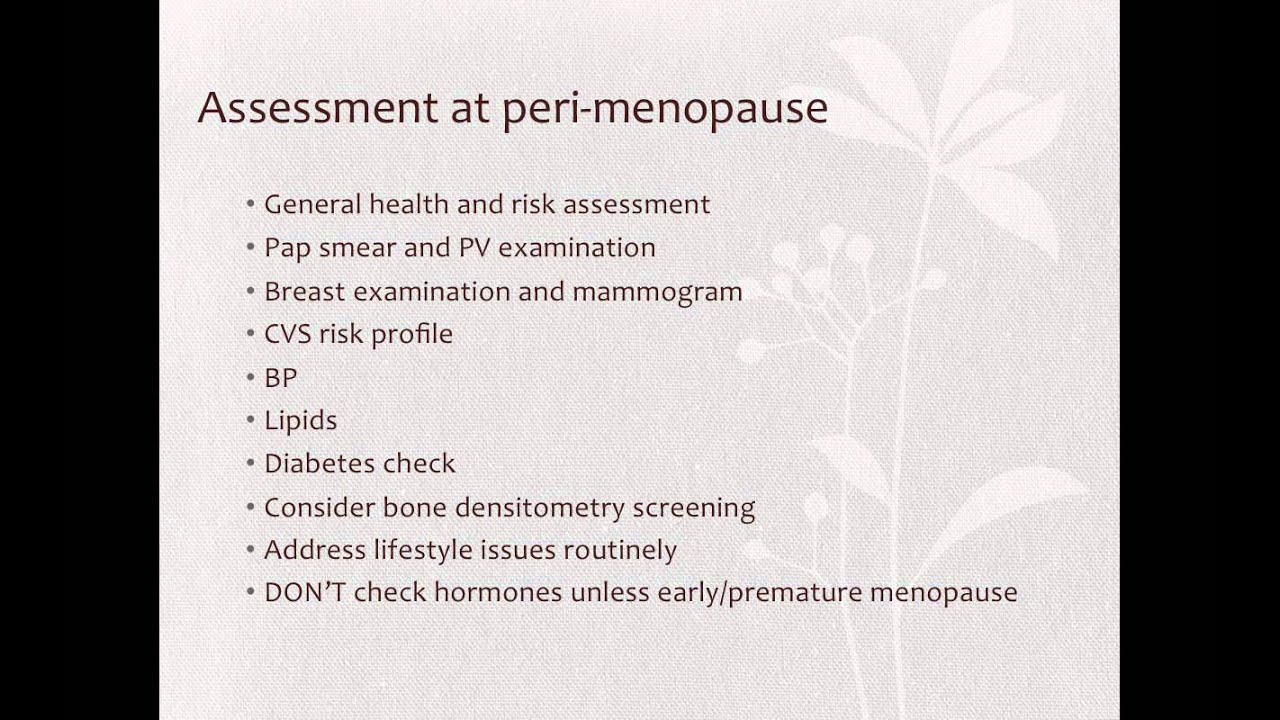 GreenGP Menopause overview - YouTube