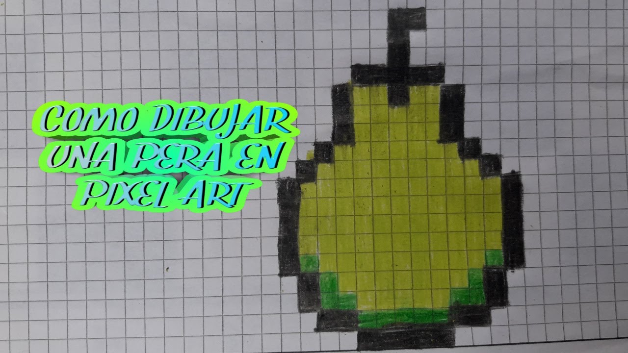 COMO DIBUJAR UNA PERA 🍐 EN PIXEL ART #josepixelart #comodibujar # ...