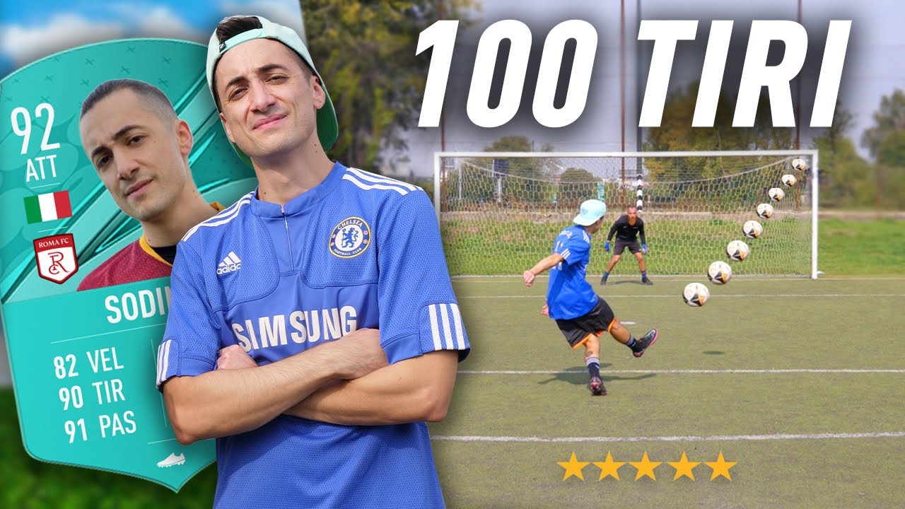 🎯⚽️ 100 TIRI CHALLENGE: SODIN | Quanti Goal Segnerà su 100 tiri? - YouTube