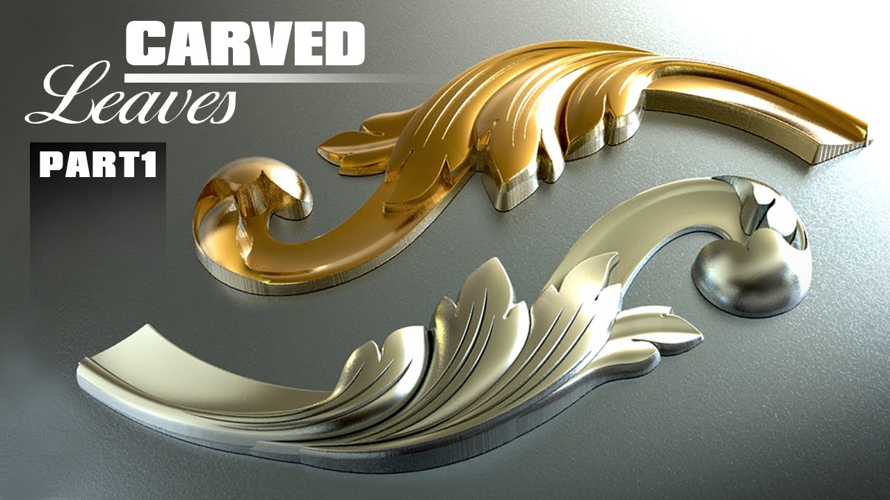 artcam 2018 tutorial I Carved Leaves I part 1 - YouTube