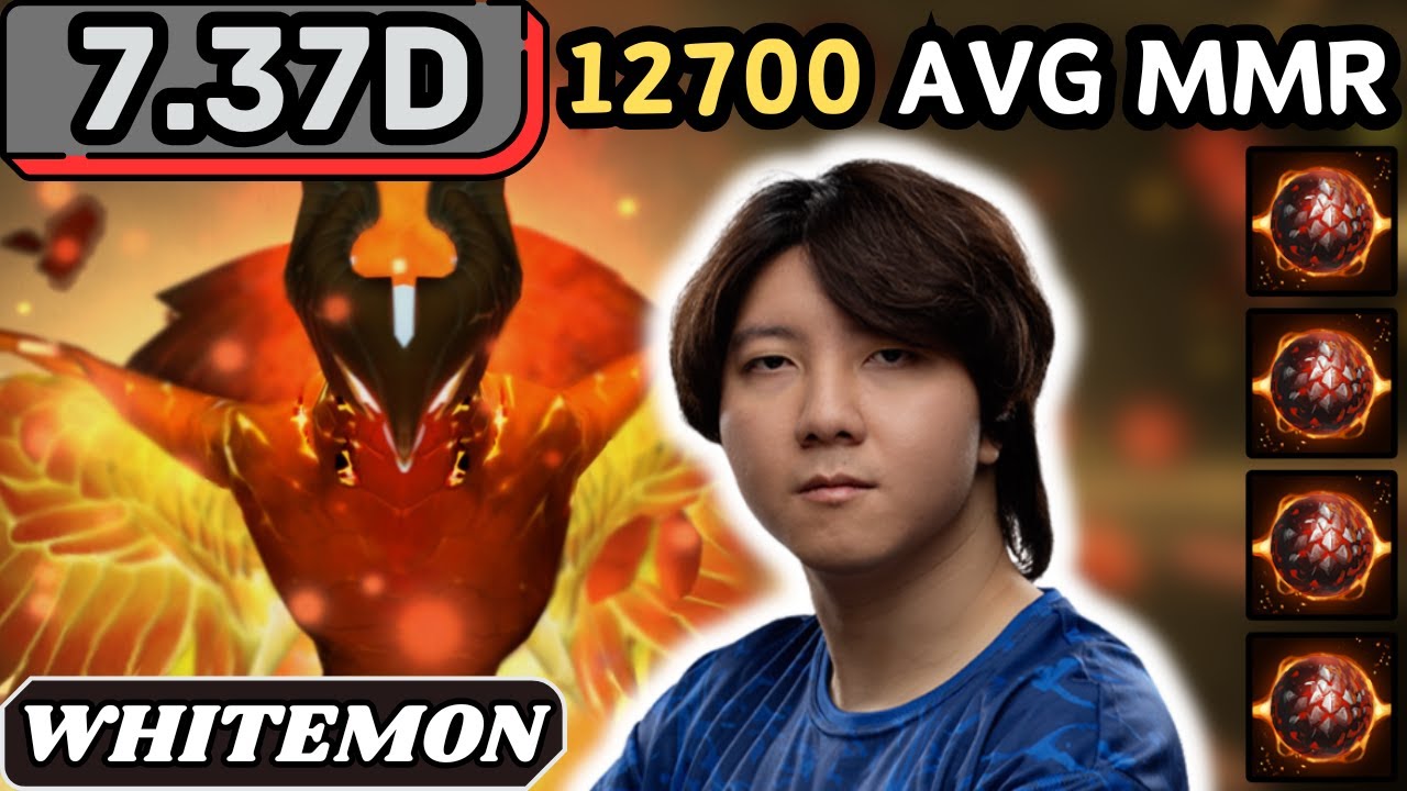 7.37d - Whitemon PHOENIX Hard Support Gameplay 21 ASSISTS - Dota 2 Full ...