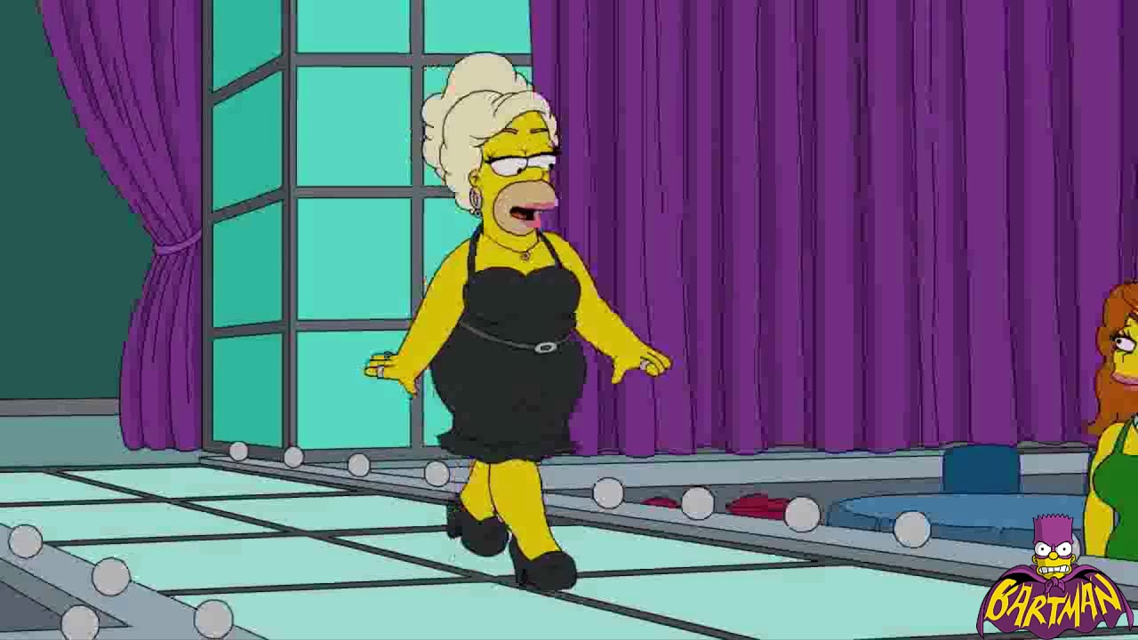 homero vestido de mujer - YouTube