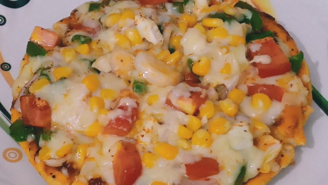 Easy Homemade Veg Pizza ! Kadai Pizza ! Veg Pizza ! - YouTube