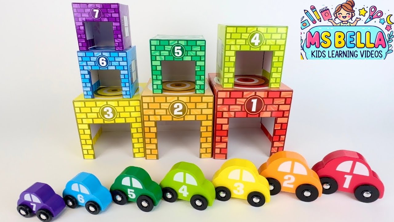 Colorful Cars - Learn Colors and Counting with Fun Car Toys - YouTube