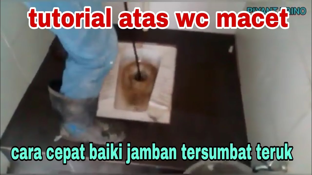 How to fix a clogged toilet/cara baiki tandas tersumbat - YouTube