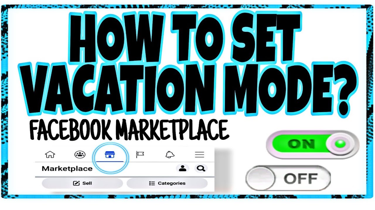 HOW TO SET VACATION MODE in FACEBOOK MARKETPLACE - YouTube