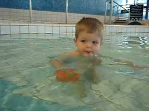 Oliver at the swimming pool - YouTube