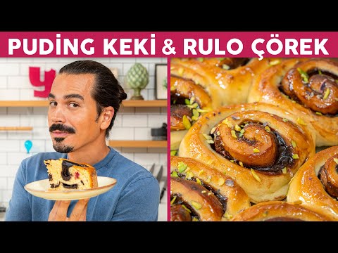 Avrupa’ya Lezzet Yolculuğu Başlasın ✈️ Pudingle Fark Yaratan İtalyan Keki & Rulo Çörek Tarifi