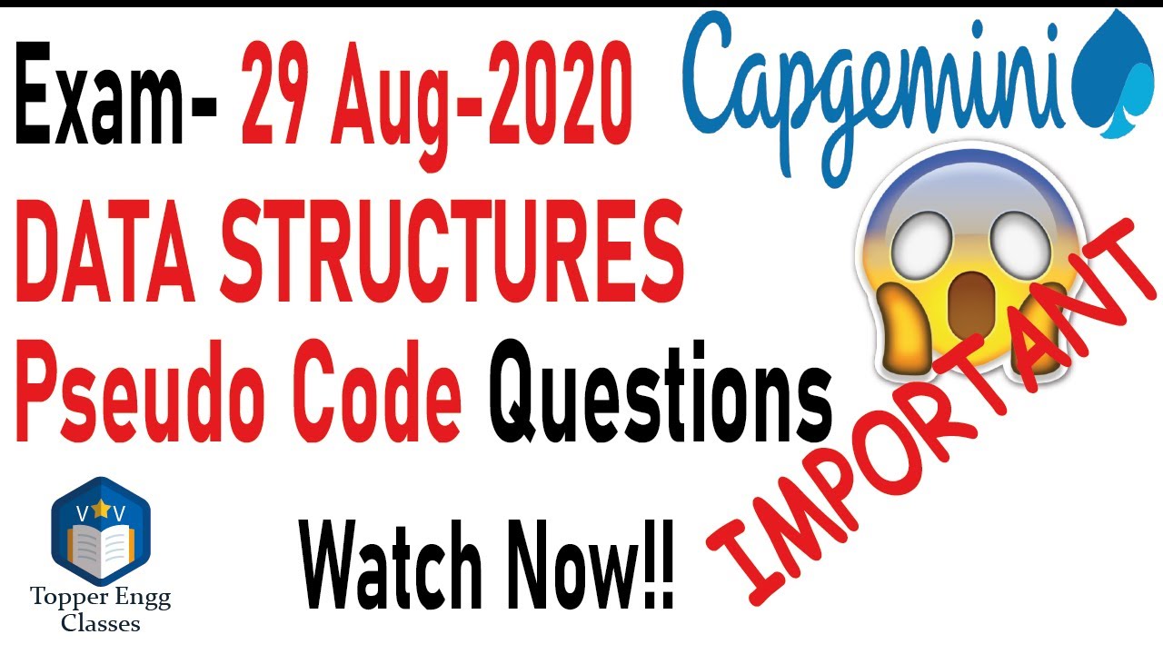 Pseudo Code asked on 29th August 2020 | Capgemini Pseudo Code ( Data ...
