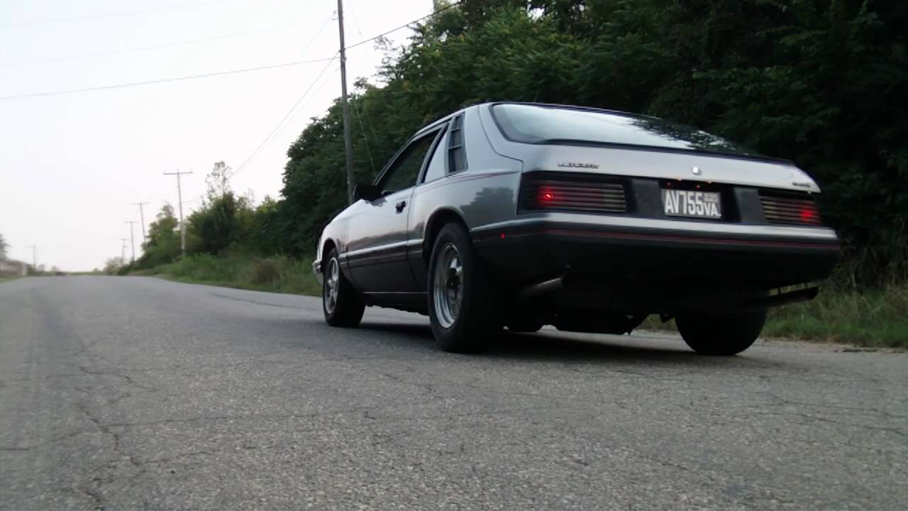1983 MERCURY CAPRI RS 5.0 BURNOUT - YouTube