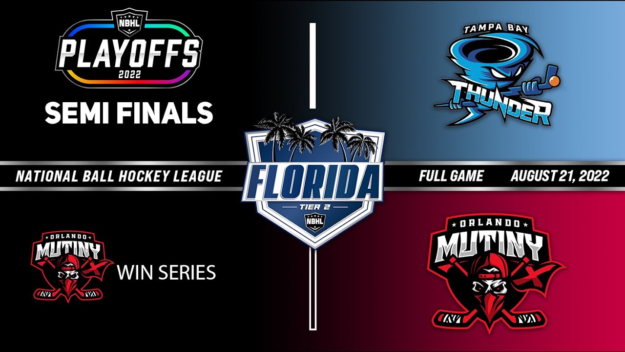 NBHL Florida Tier 2 Playoffs: Orlando Mutiny vs. Tampa Bay Thunder (8 ...