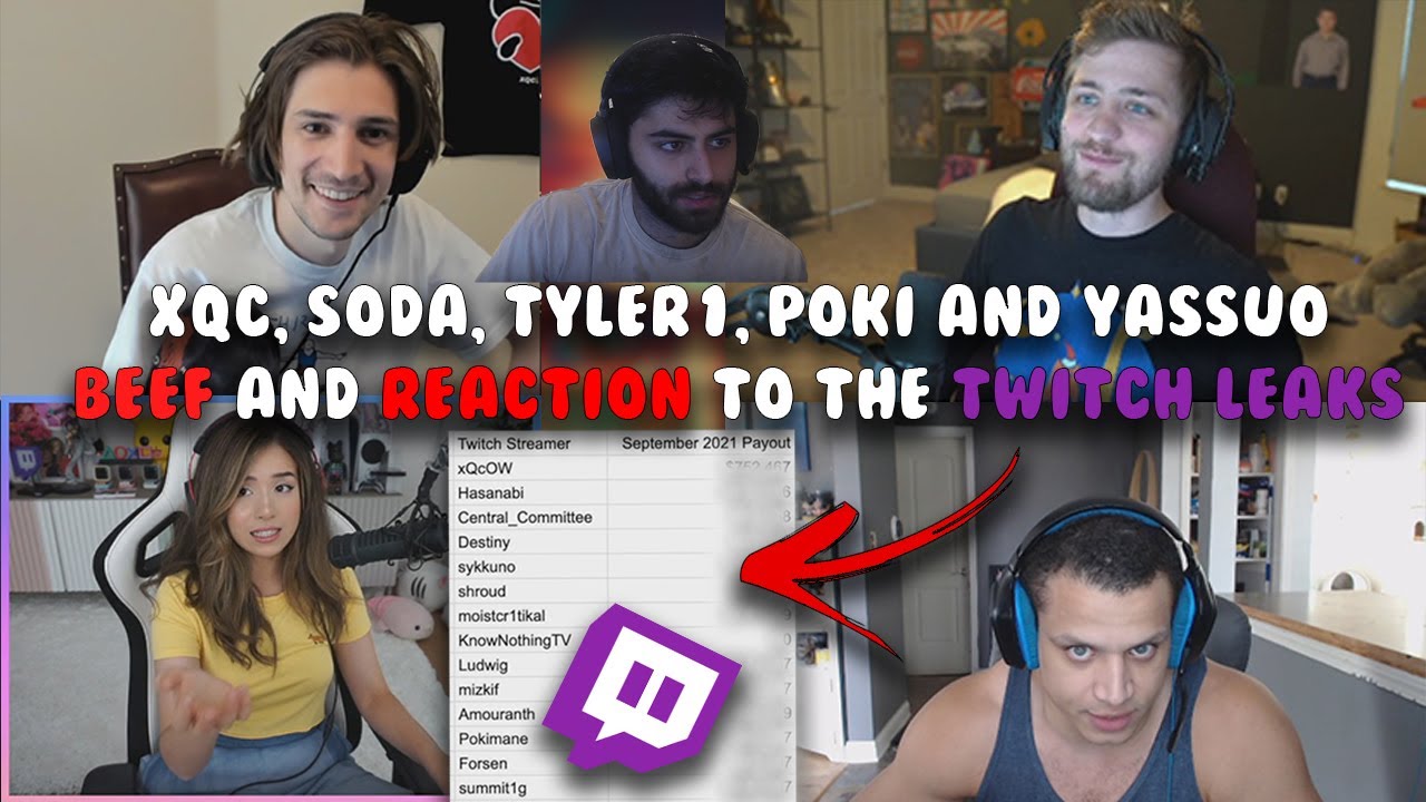XQC, Soda, yassuo, TYLER1 & Poki Beef & Reaction To The Twitch Payout ...