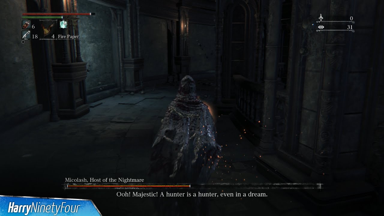 Bloodborne - Micolash, Host of the Nightmare Location and Boss Fight ...