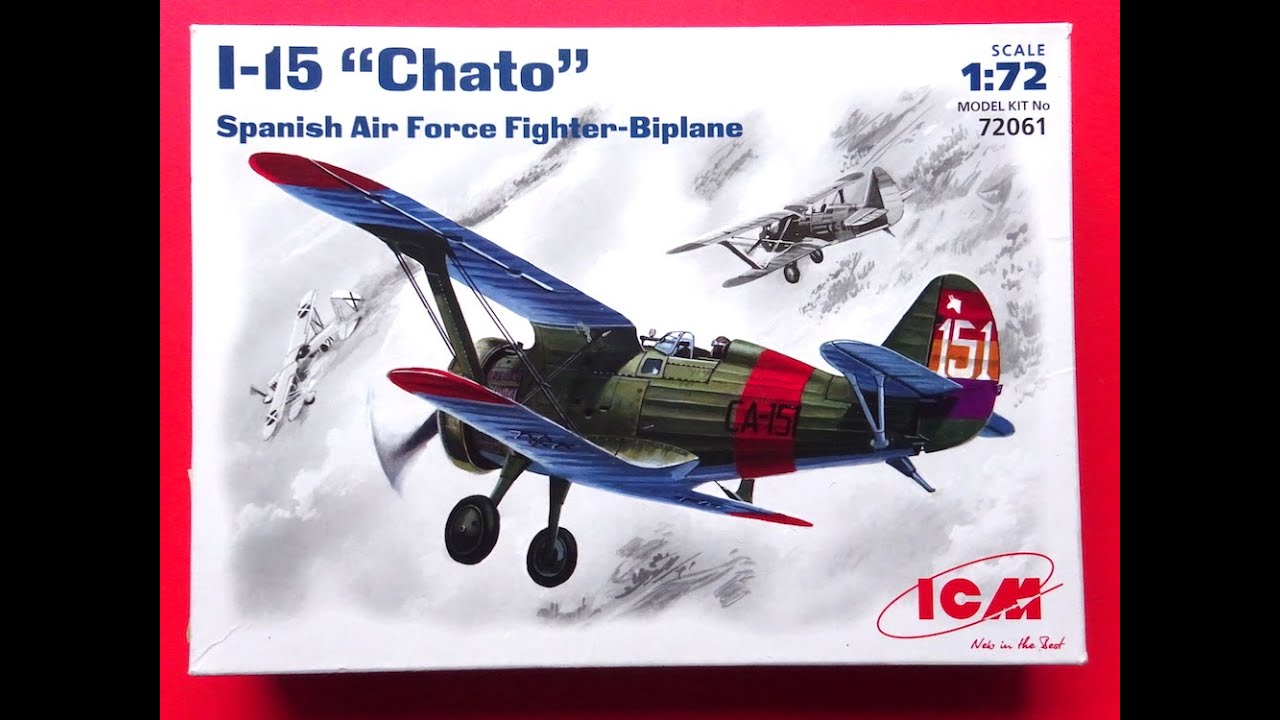 My first ICM kit: 1/72 Polikarpov I-15 'Chato'. - YouTube