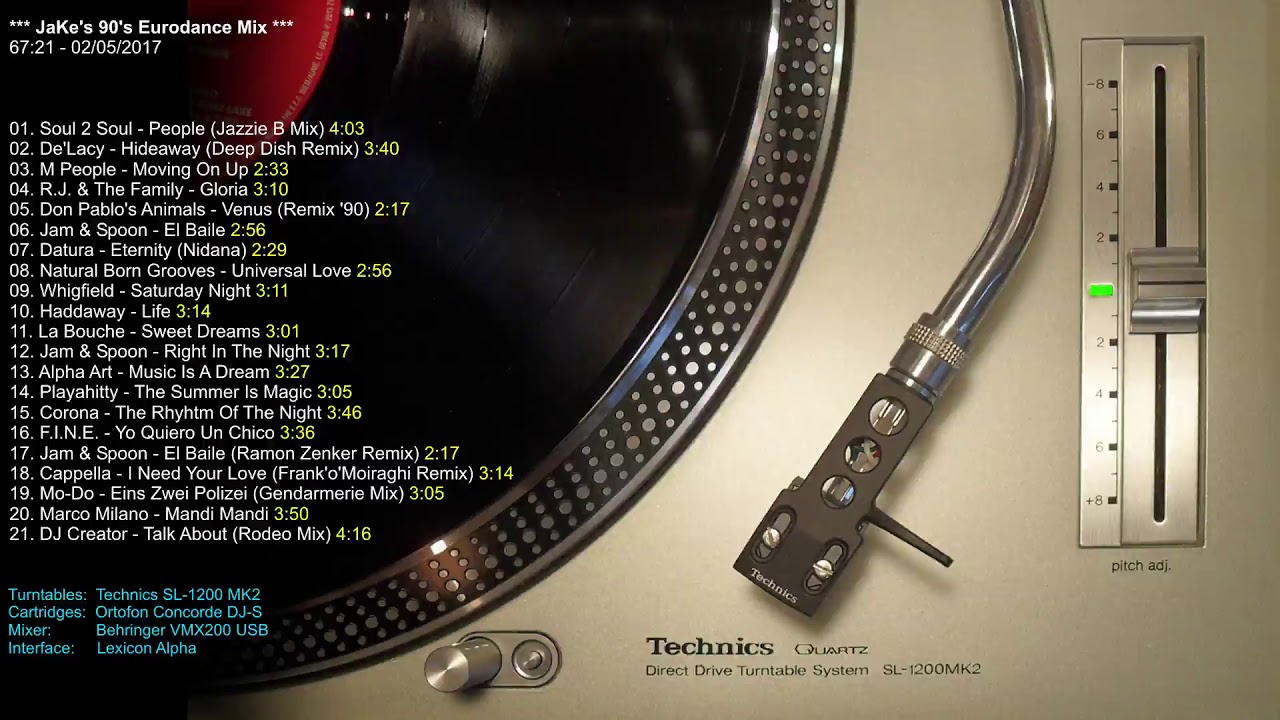 JaKe's 90's Eurodance Mix - Vinyl Flashback - YouTube