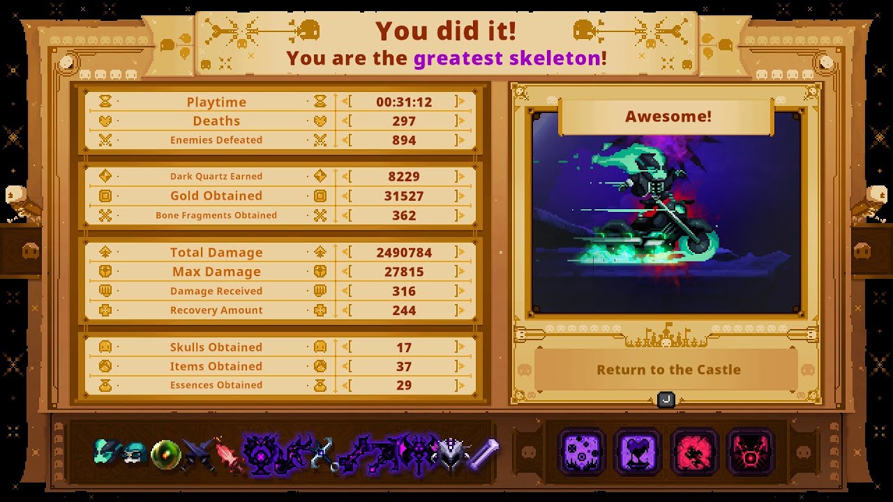 Skul Hero Slayer Dm10 Omen Rider Run - YouTube