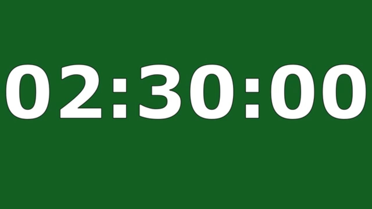 2 Hours 30 minutes Dark green Timer - YouTube