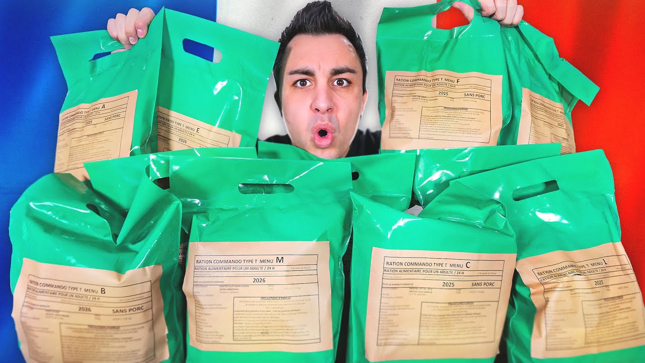 Je teste TOUTES LES RATIONS COMMANDOS Françaises ! - YouTube