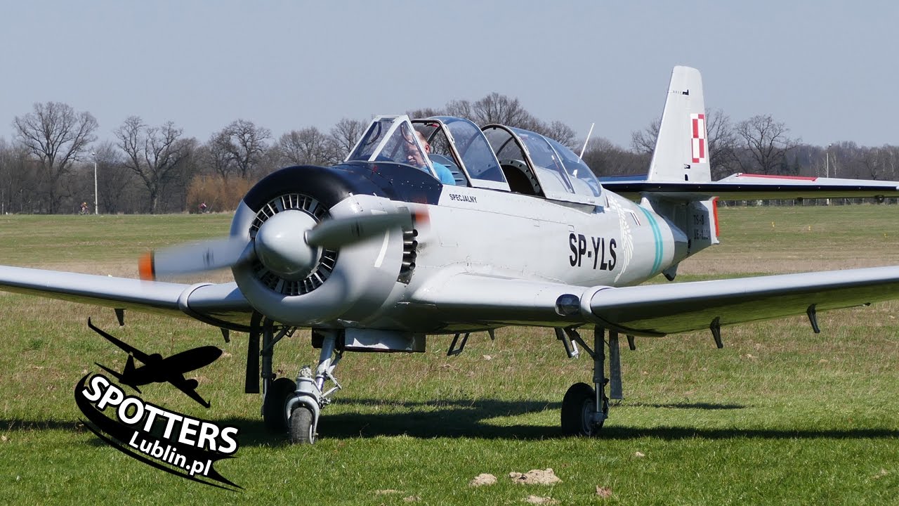 PZL TS-8 Bies pierwszy lot po remoncie - YouTube