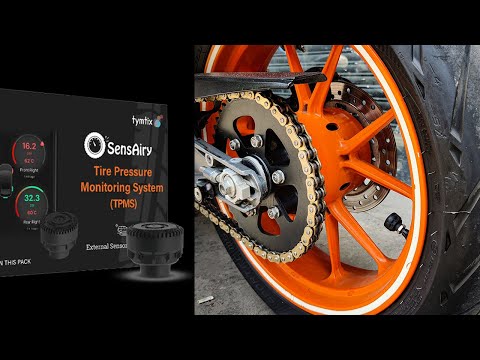Tyre Pressure Monitoring System for Motorcycles & Cars| AJ 390 |