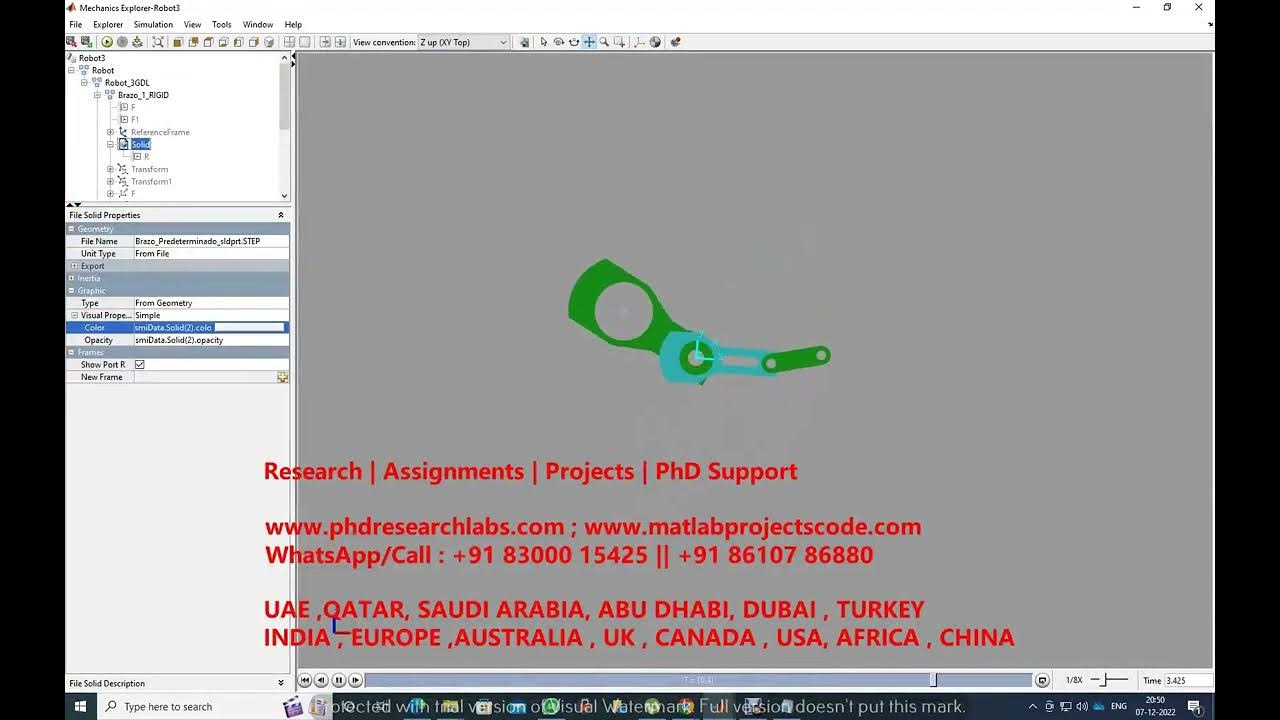 Computed torque control Robotic Arm control using MATLAB simcape simulink- Robotic Arm - YouTube