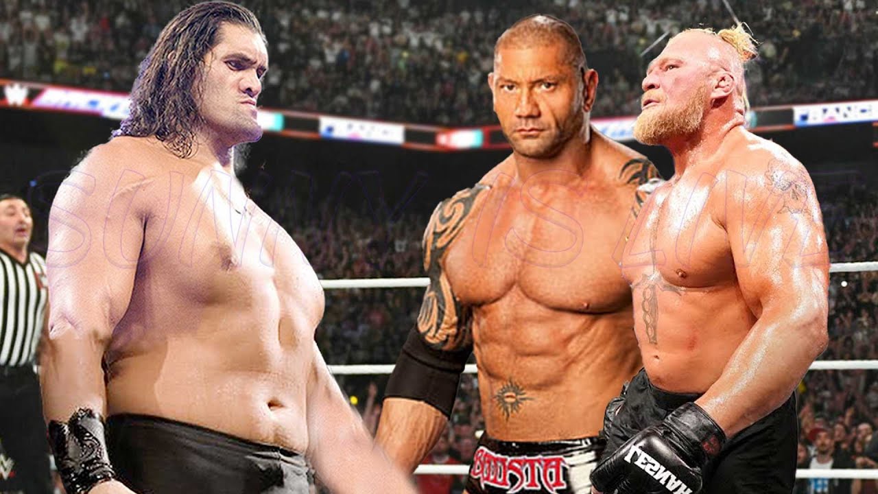 Great Khali vs Brock Lesnar Batista Match - YouTube
