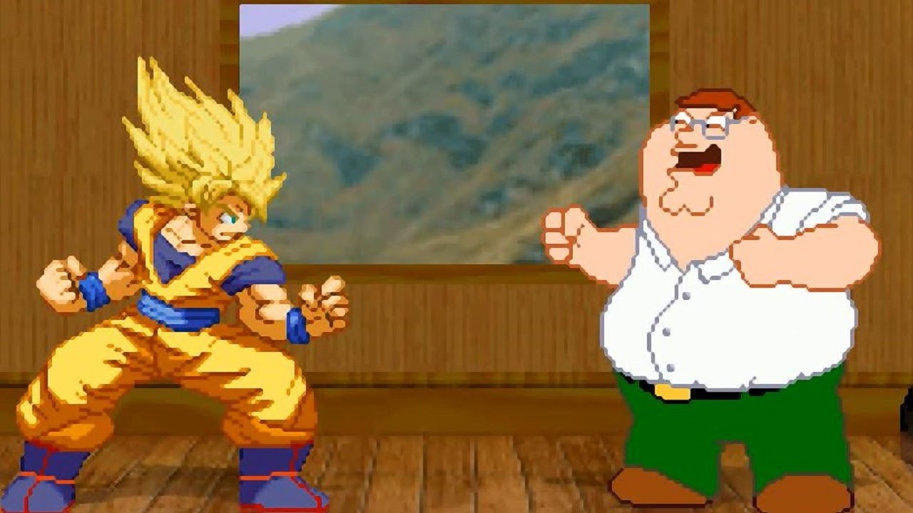 MUGEN Super Saiyan Goku vs Peter Griffin HD - YouTube