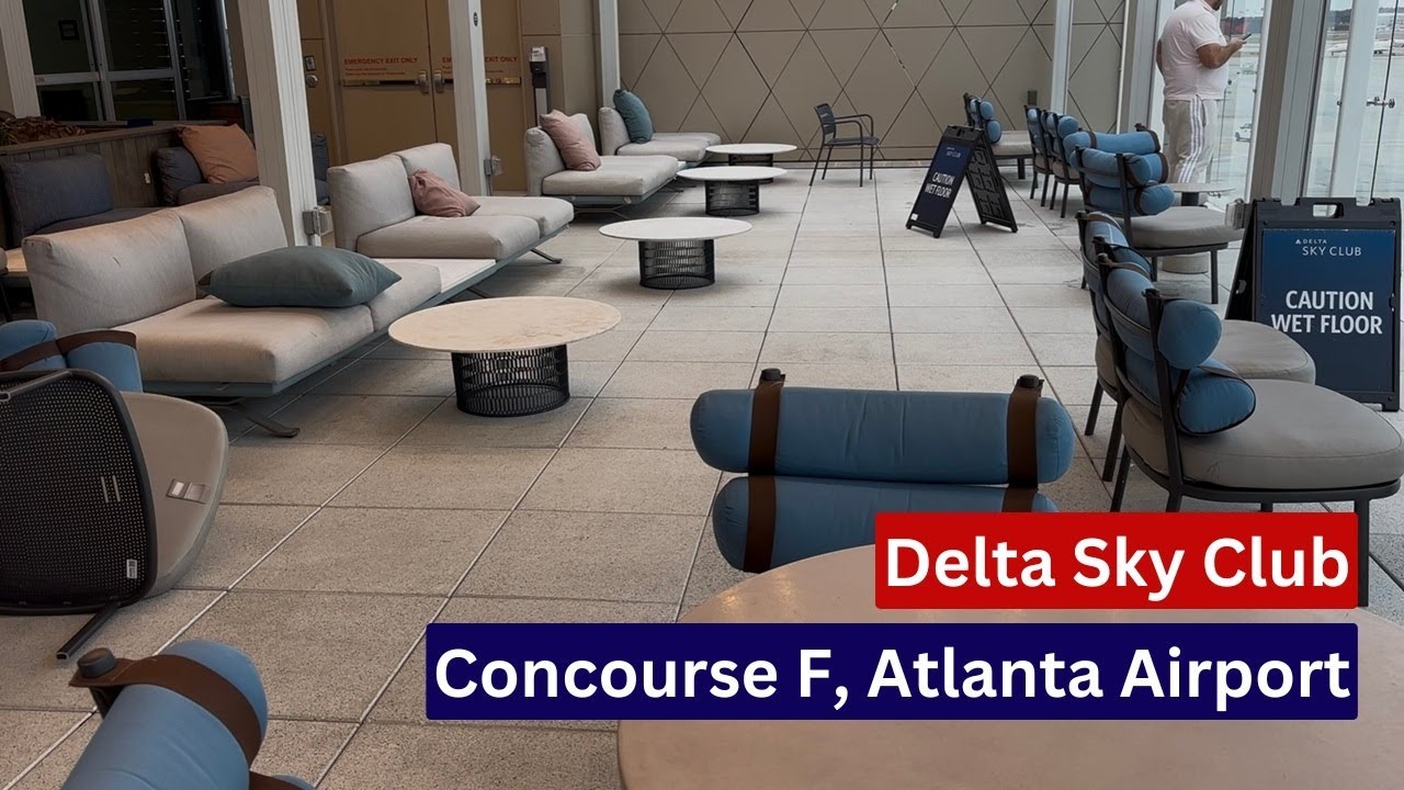 FULL TOUR: Delta Sky Club, Concourse F Atlanta Airport (ATL) - YouTube