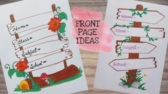 Easy FRONT PAGE idea for project | Simple Border Design | Practical ...